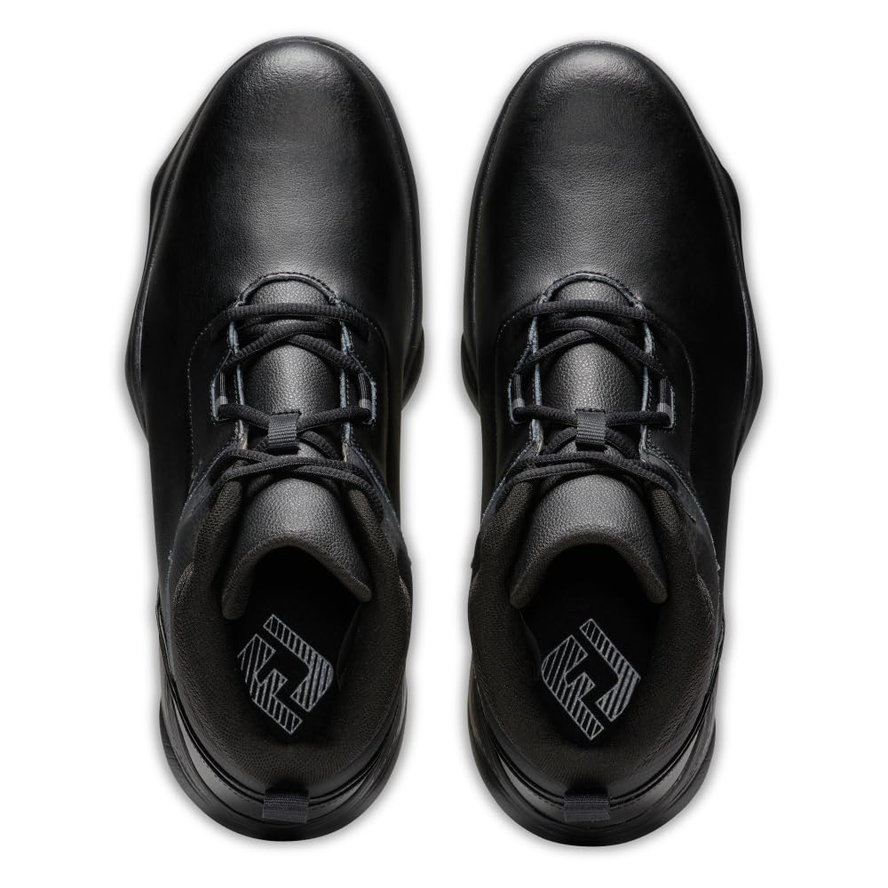 FootJoy Men's Stormwalker Golf Shoe, Black, 12 Wide