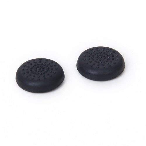 for PS4, PS3, Switch Pro, Xbox one, Xbox 360, Wii U, PS2 Controller Analog Stick Thumbsticks Joystick Cap Controller Cap Rubber Cover Silicone Thumb Grip Cap Joystick Thumbstick (2PCS Black)