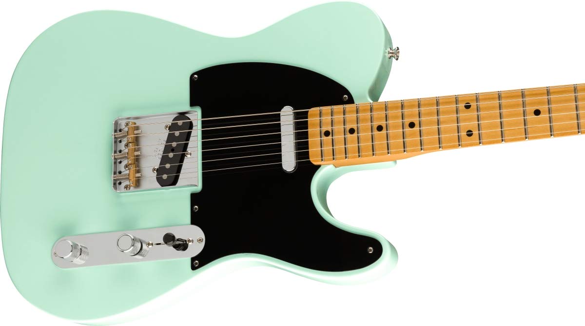 Fender Vintera 50s Modified Telecaster Electric Guitar, with 2-Year Warranty, Surf Green, Maple Fingerboard