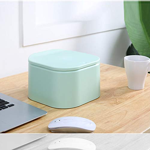 FEEGAR 5 Colors Mini Trash Can Zero Waste Kitchen Recycle Bin Car Trash Bin Desktop Dustbin Plastic Waste Bin Garbage Bin Rubbish Bin Trash Can Bedroom (Color : Yellow)