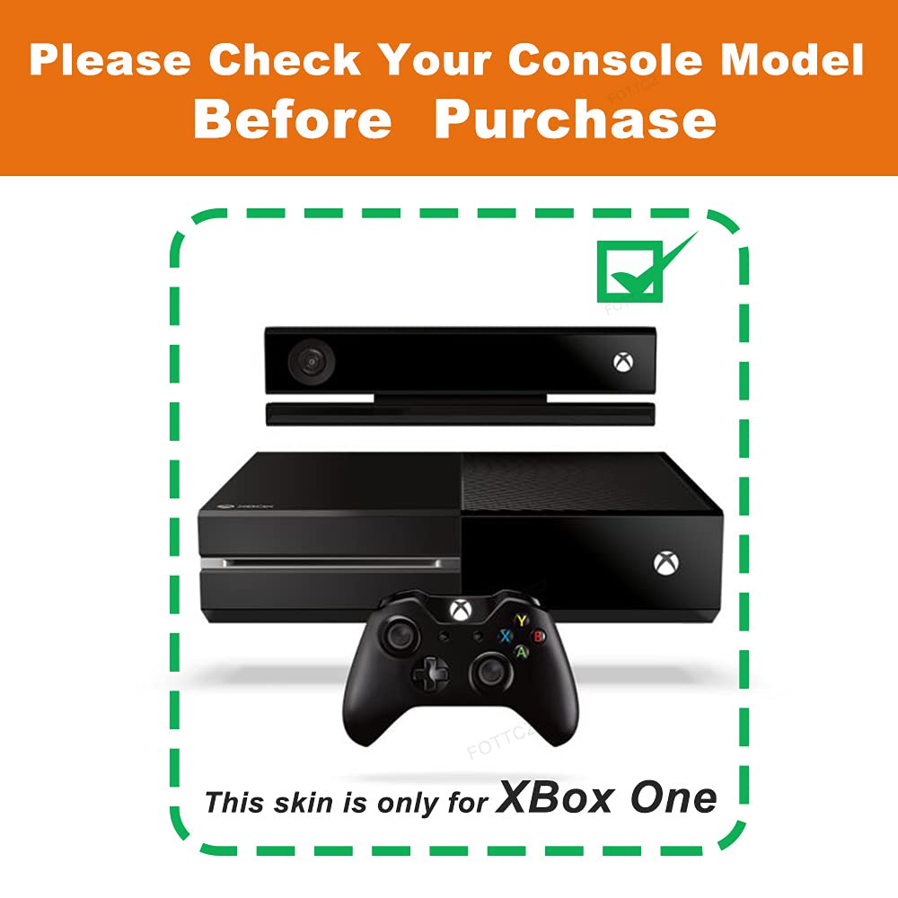 FOTTCZ Whole Body Vinyl Sticker Decal Cover for Xbox One Console and Two Controller - Nebular