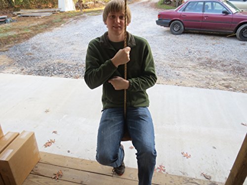 Wood Tree Swings-Tree Swing Cypress Wood Disc Tree Swing and 10 Feet of Rope Not Plywood