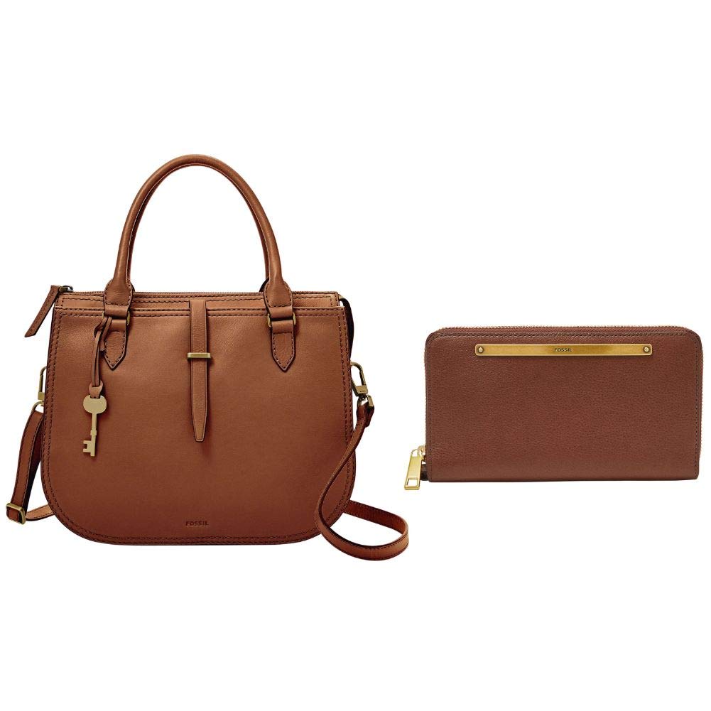 Fossil Women's Ryder Leather Satchel Purse Handbag