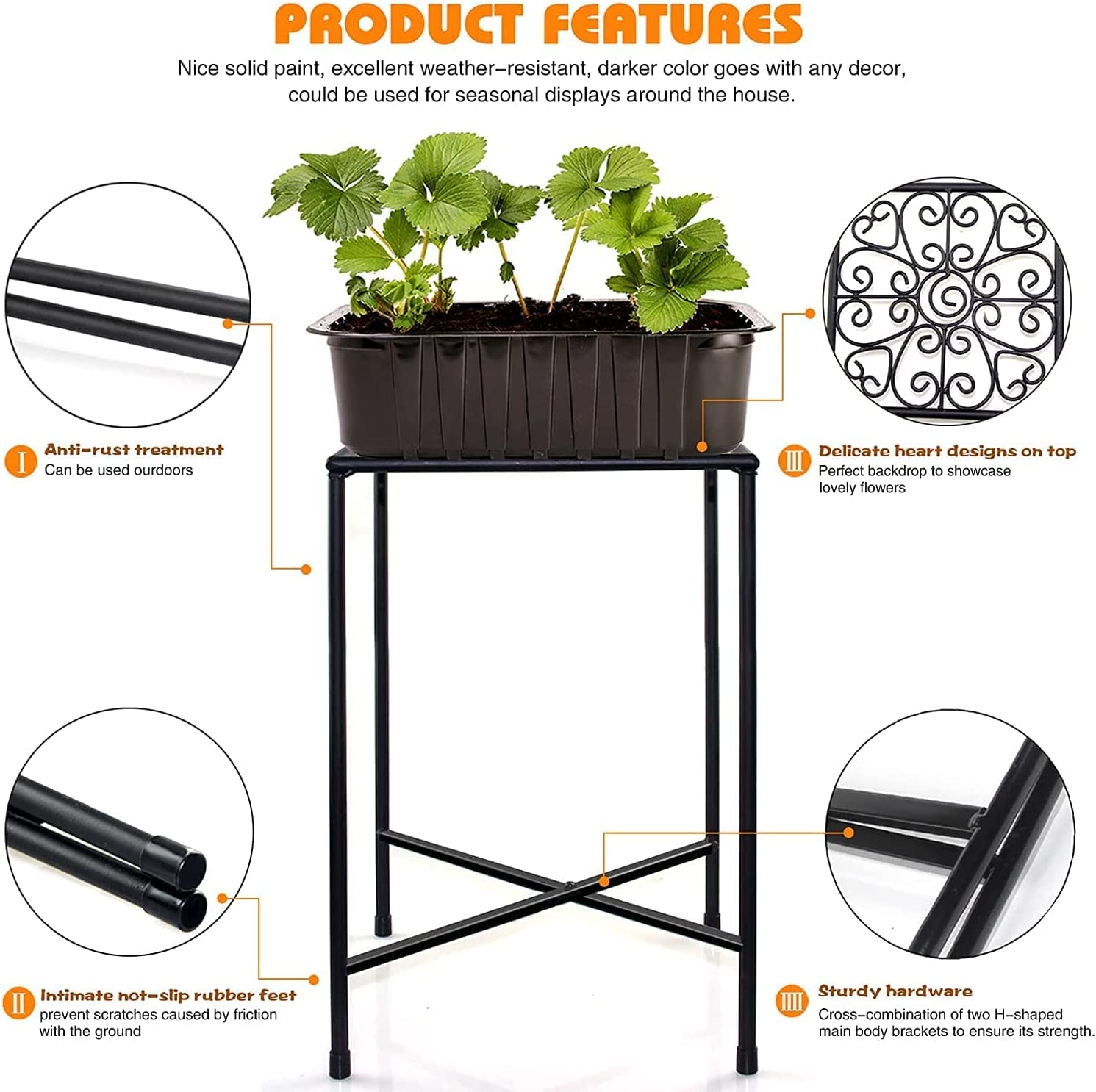 Fashion&cool 2 Pack patio side table for outdoor¡
