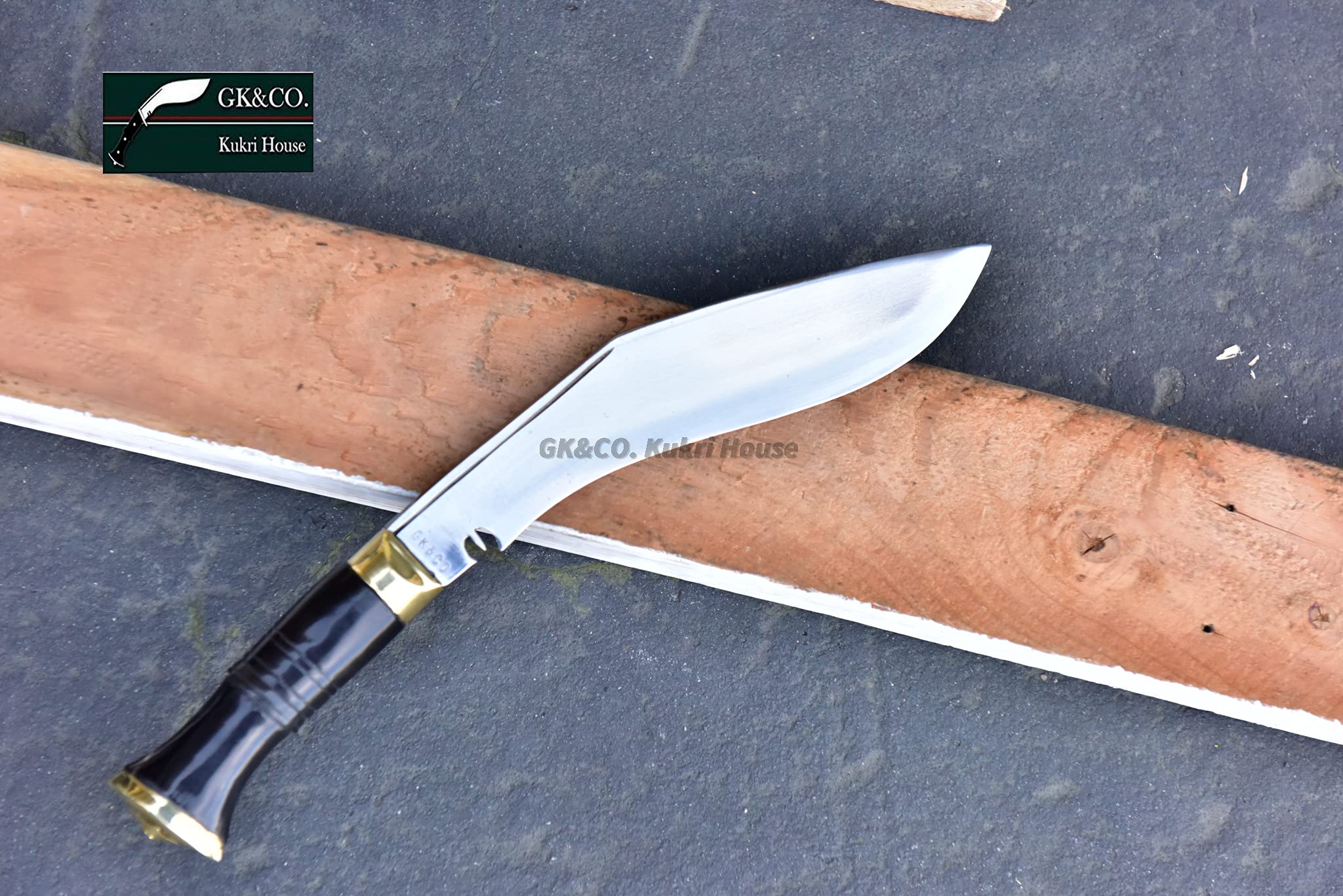 GK&CO. Kukri House Official Issued - Genuine Kukri/Khukuri- 9 Inch Nepal Armies Service Issue Kukri Knife -Traditional Horn Handle- Handmade in Nepal