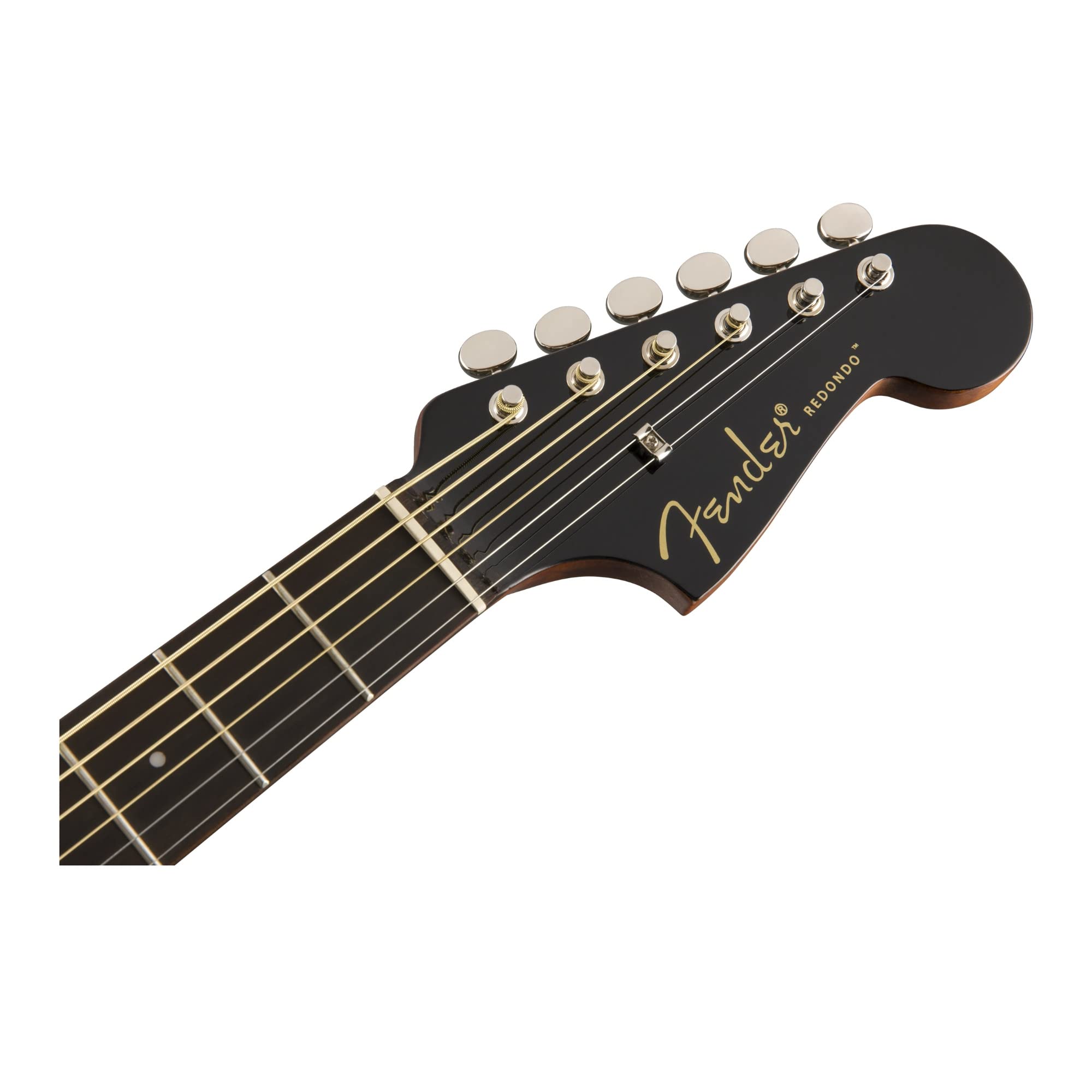 Fender Redondo Player Acoustic Guitar, with 2-Year Warranty, Jetty Black, Walnut Fingerboard