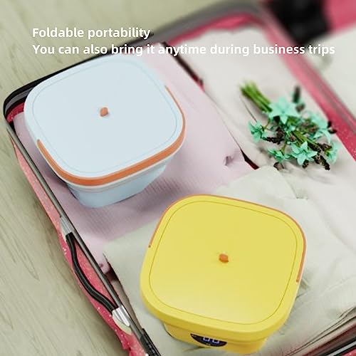 Folding Washing Machine,6L Portable Washing Machine,Mini Washing Machine with 3 Modes Deep Cleaning for Underwear, Baby Clothes, or Items, Foldable Machine Apartments, Camping, Travel (Blue)
