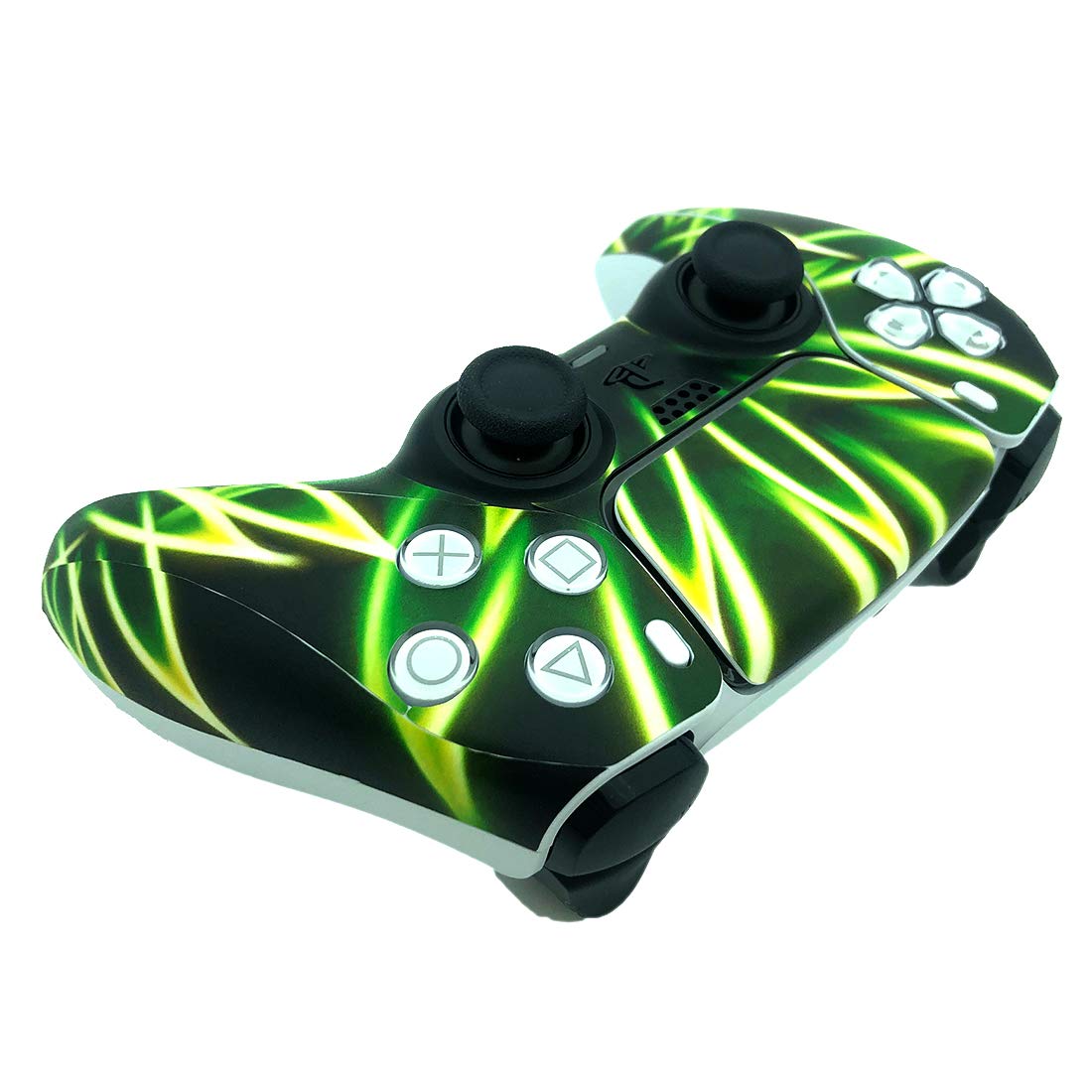 Gebaisi PS5 Controller Skin Sticker for Playstation 5 Cover Wrap Decal Fluorescence Weeds