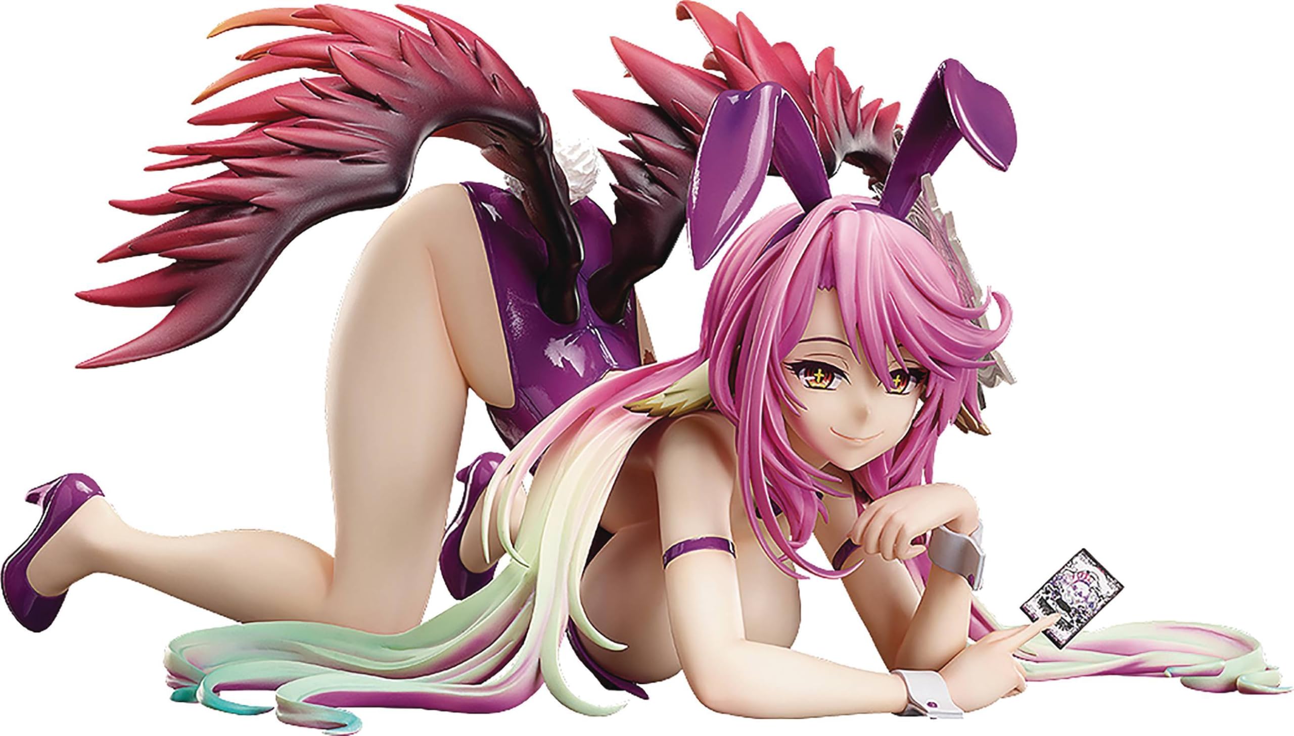 FREEing No Game No Life -Zero-: Jibril (Bare Leg Bunny Version Great War Edition) 1:4 Scale PVC Figure, Multicolor