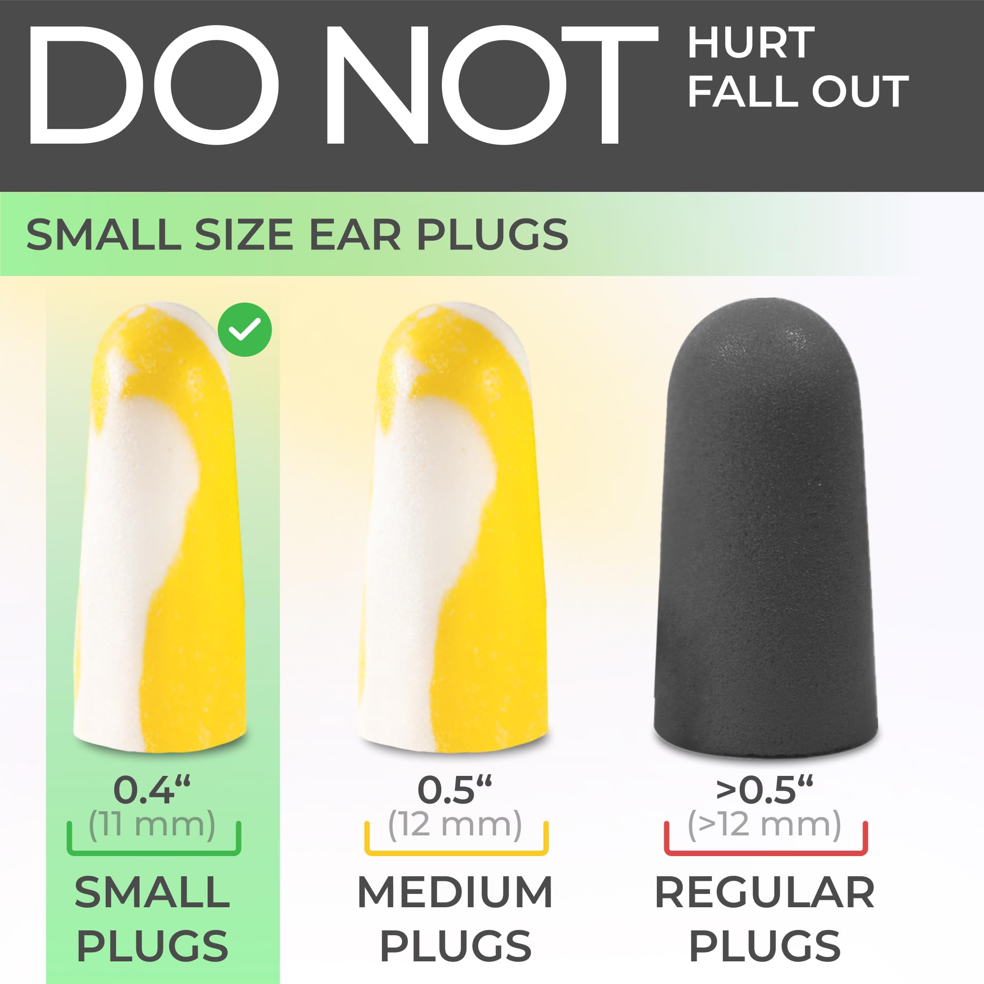 PQ Ear Plugs for Sleep - 100 Small Foam Earplugs for Sleeping for Small Ear Canals, Noise Cancelling 32 dB, Sound Blocking, Premium Soft Earplugs for Women and Men to Block Snoring