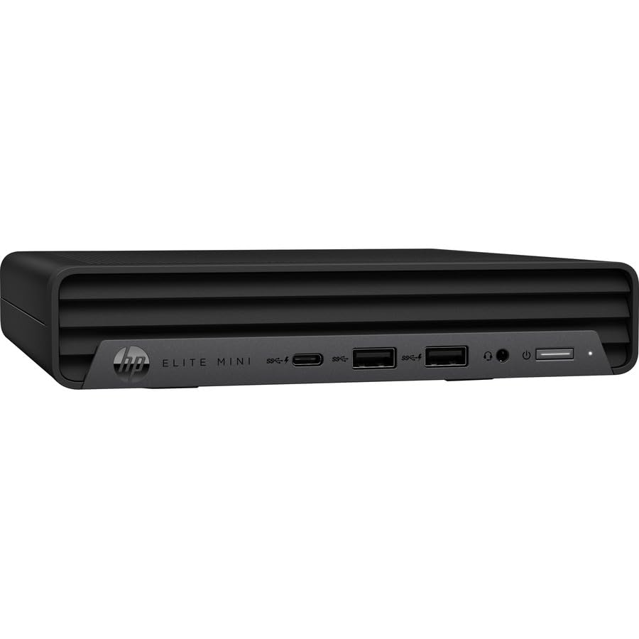 HP Elite Mini 800 G9 Desktop Computer - Intel Core i5 12th Gen i5-12500T Hexa-core (6 Core) 2 GHz - 16 GB RAM DDR5 SDRAM - 256 GB M.2 PCI Express NVMe SSD - Mini PC