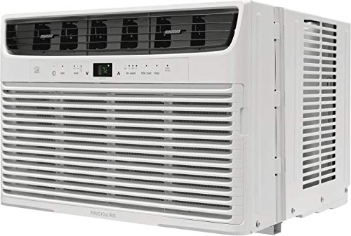 FRIGIDAIRE FFRE103ZA1 20" Energy Star Window Mounted Air Conditioner with 10000 BTU Cooling Capacity Programmable Timer Remote Control and Auto Restart in White