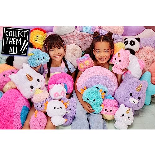 Fluffie Stuffiez Rainbow Large Collectible Feature Plush 11" - Surprise Reveal Unboxing with Huggable ASMR Fidget DIY Fur Pulling, Ultra Soft Fluff