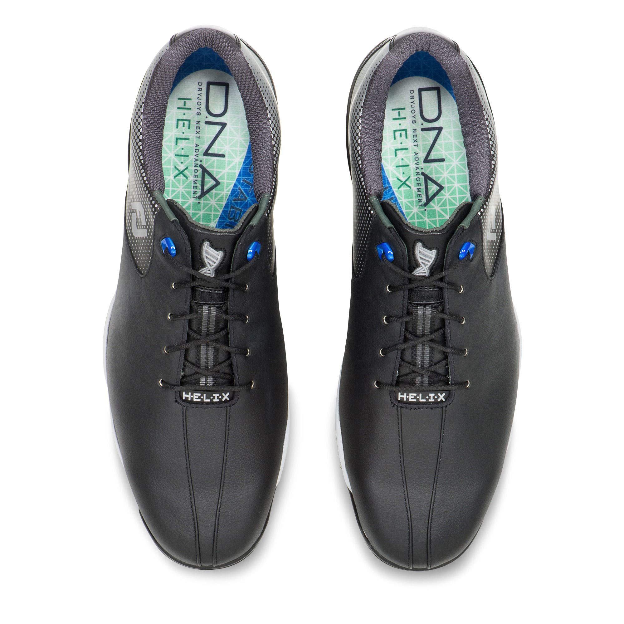 FootJoy Men's D.N.A. Helix-Previous Season Style Golf Shoes Black 9 XW US