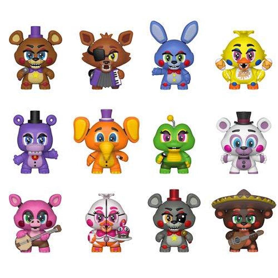 Funko FNAF Five Nights at Freddy's Pizza Simulator Glow Mystery Mini - Manufacturer's Display Case of 12
