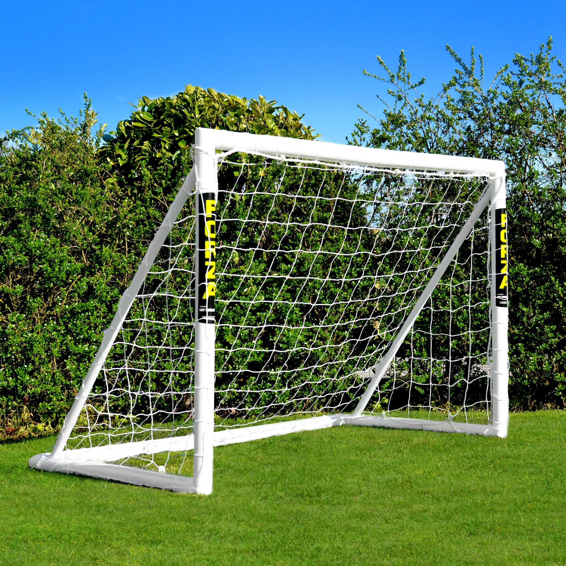 FORZA Backyard Soccer Goals β Premium Weatherproof PVC Goals (Single Goal) for Kids & Adults β Quick Assembly (Locking, 6ft x 4ft)