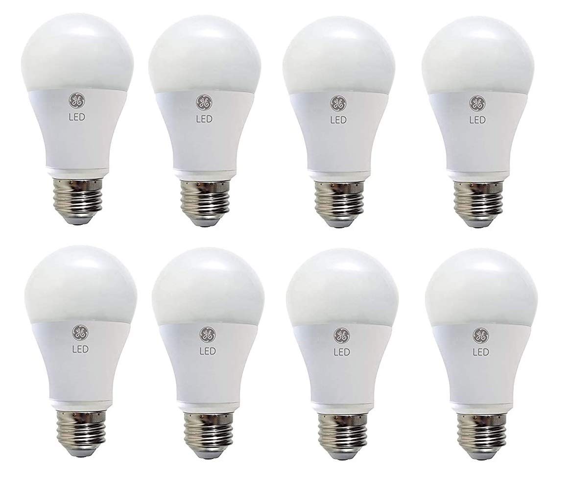 GE Classic Plastic 60-Watt EQ A19 Daylight Dimmable LED Light Bulb (8-Pack)