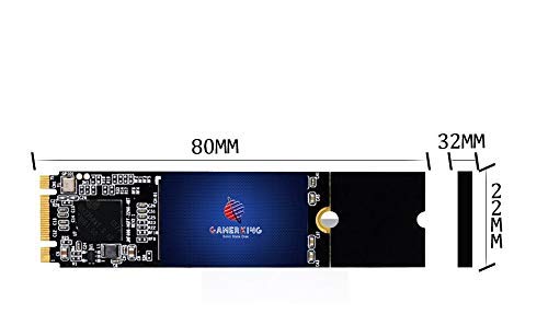GAMERKING SSD M.2 2280 128GB NGFF Internal Solid State Drive High Performance Hard Drive for Desktop Laptop SATA III 6Gb/s M2 SSD (128GB, M.2 2280)