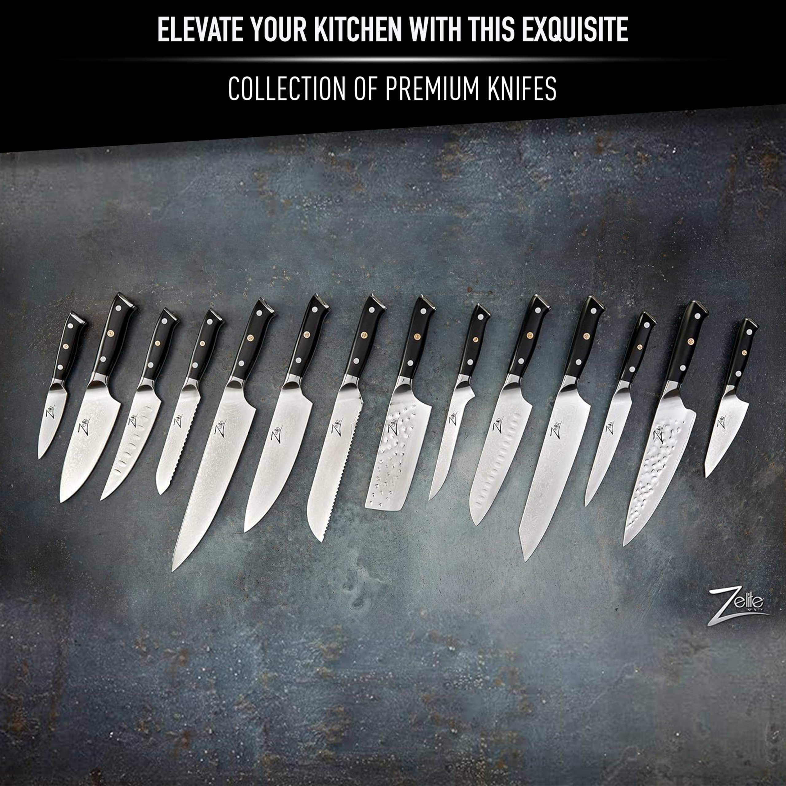 Zelite Infinity 10 Inch Chef Knife - German High Carbon Stainless Steel Chef's Knife for Kitchen; Razor Sharp Cutting Knife with Ergonomic Handle - Comes in Luxurious Gift Box