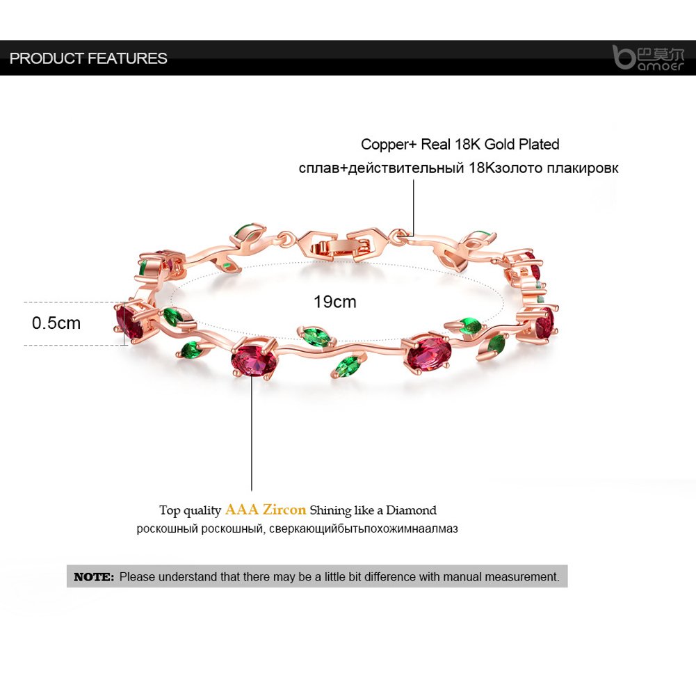 FEDONA 18k Yellow Gold-Plated Sterling Silver Diamond Accent Two-Tone Gemstone Tennis Bracelet Diamond Bangle Bracelet Colorful