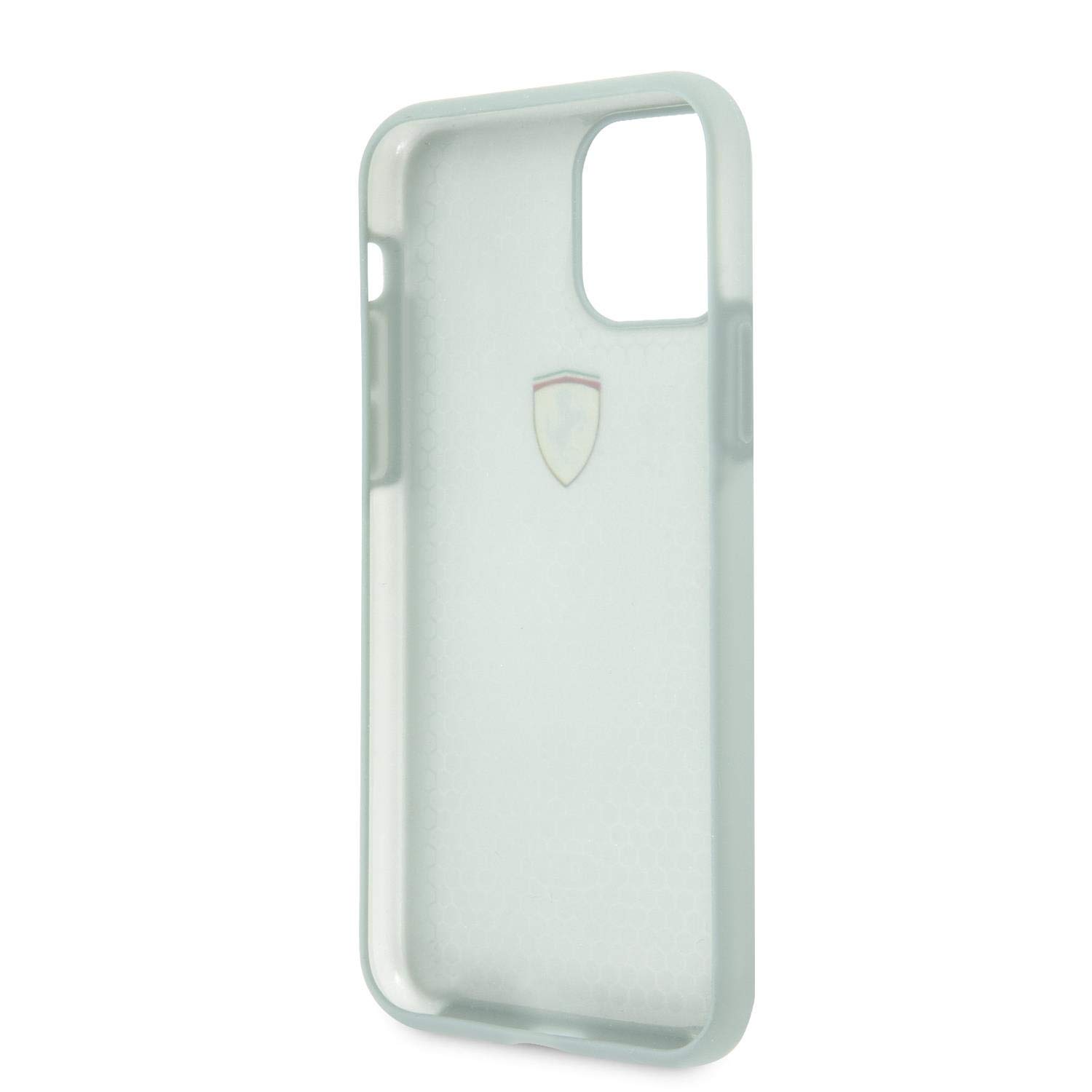 Ferrari Phone Case for iPhone 11 Pro in Green on Track, Silicone Smooth & Anti-Scratch Protective Case with Easy Snap-on, Shock Absorption & Signature Logo