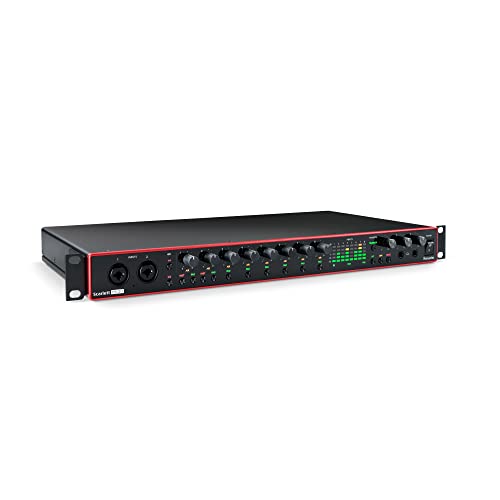 Focusrite Scarlett 18i20 3rd Gen 18x20 USB Audio Interface Bundle with FocusProAudio Microphone Cables (2-Pack), MIDI Cables (2-Pack) and TRS Cable (2-Pack) (7 Items)