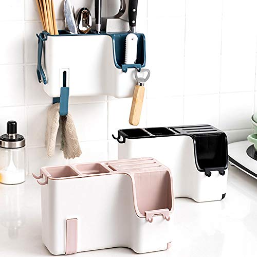 FZZDP Knife Holder Creative Kitchen Knife Storage Rack Insert Knife Scissors Organizer Wall-mounted Tool (Color : D)