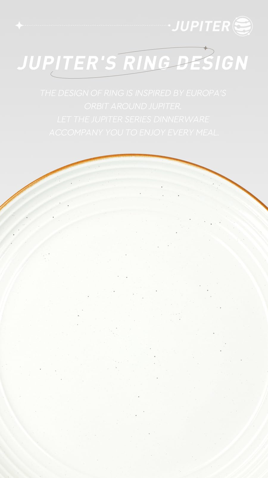 Famiware Jupiter Dinnerware Set, Plates and Bowls Sets for 4, Microwave and Dishwasher Safe, Scratch Resistant, 12 Pieces Dishes Set, White
