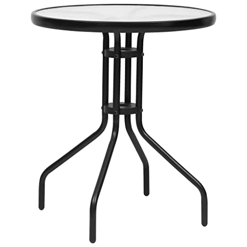 YUHI-HQYD 5 Piece Patio Dining Set,Afternoon Tea Suit,Conversation Furniture,Backyard Decor,Assembly Required,Suitable for Balcony, Deck, Backyard, Patio, Garden, Poolside, Black