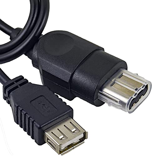risingsaplings PC Female USB Converter Adapter Cable Cord for Original Xbox Console Gen.1 Console About 30.5in Length (2 PCS)