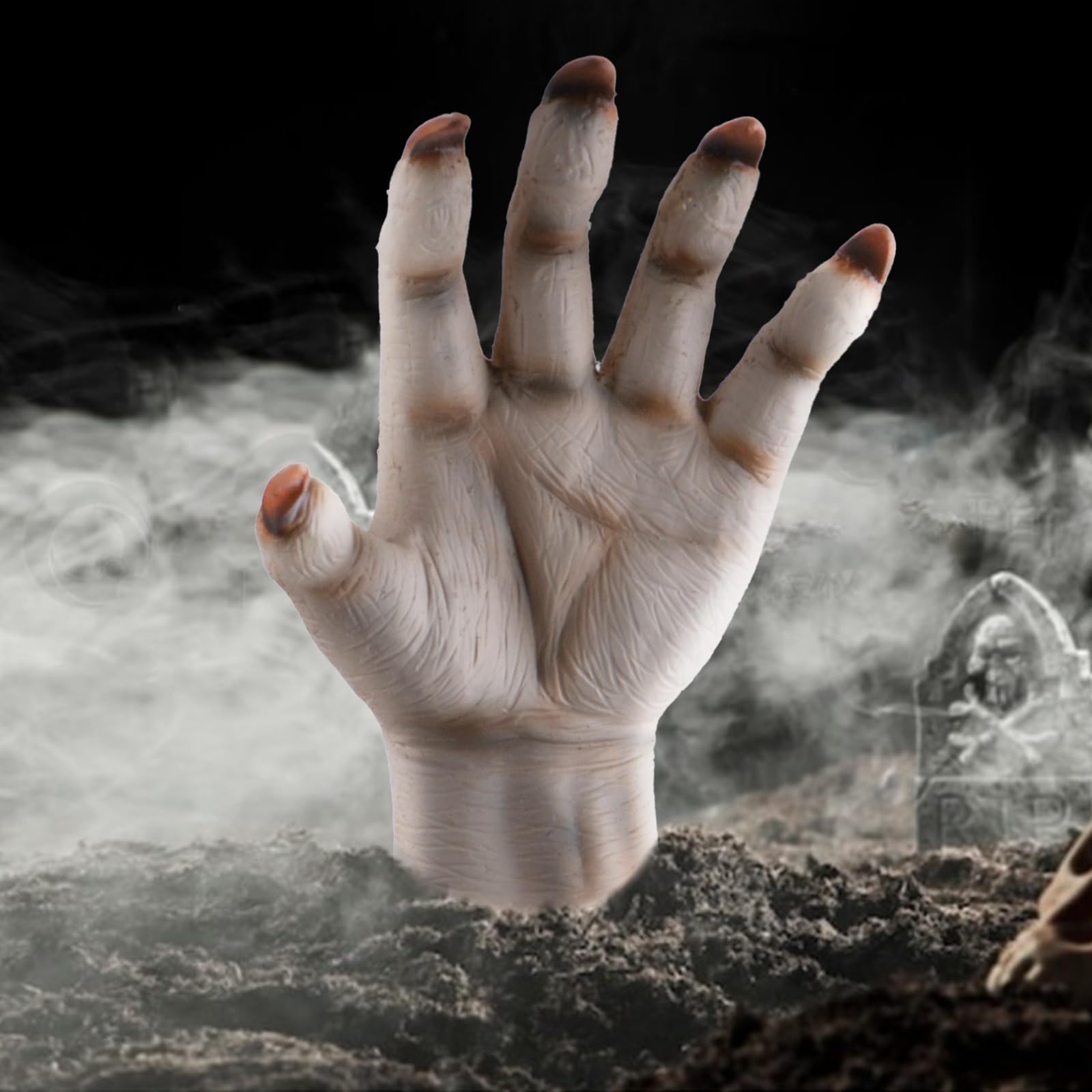 FREE BEAUTY Halloween Party Scary Moster Skeleton Bone Claw Hand Reaper Gloves Costume Adult