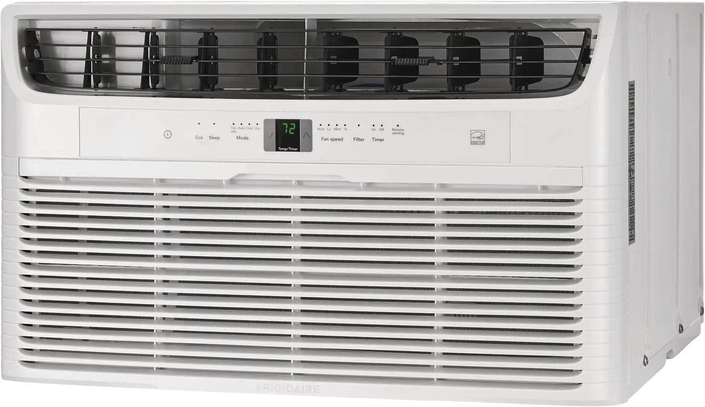 Frigidaire FFTA103WA1 24" Energy Star Through The Wall Air Conditioner with 10000 BTU Cooling Capacity, 115 Volts, 3 Fan Speeds, Remote Control, Programmable Timer and Auto Restart in White