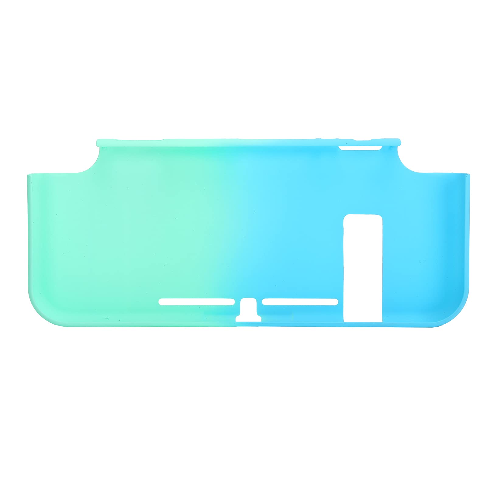 Game Console Housing, Easy Grip Skin Friendly Semi Enclosed Anti Collision for Switch Consoles(Blue-Green Gradient)
