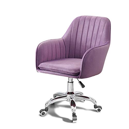 Fubas- Liftable Computer Chair, Home Rotating Office Chair, Modern Leisure Furniture, PU Anti-Skid Casters Kitchen Dining Desk Chairs (Multicolor Optional)