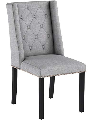 FDW Dining Chairs Dining Room Chairs Kitchen Chairs for Living Room Side Chair for Restaurant Home Kitchen Living Room (Set of 4 Gray) (Grey)