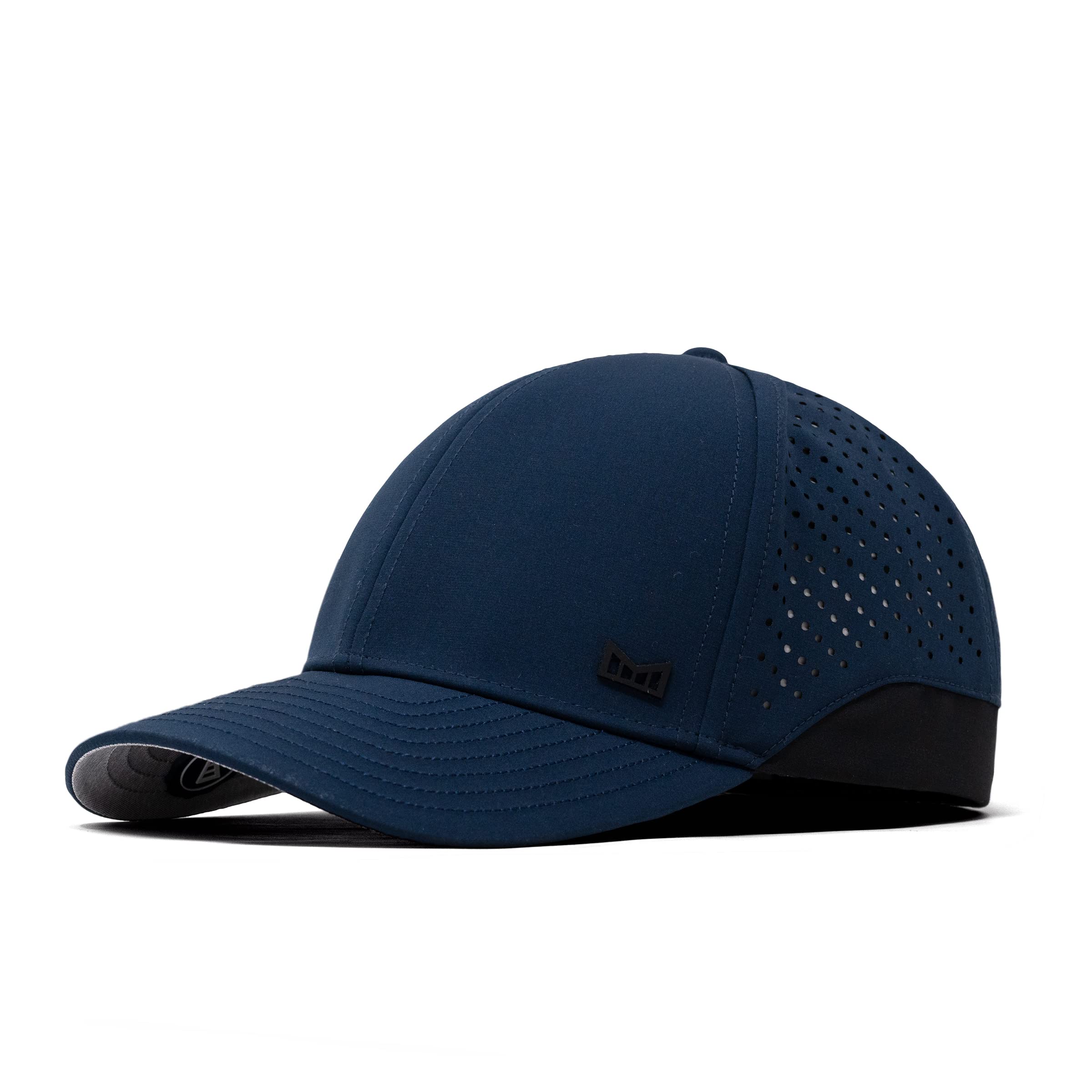 melin MFLX Hydro, Navy, Men's Performance Fitted Hat, Water-Resistant Baseball Caps for Men & Women, Golf, Running, or Workout Hat, XL