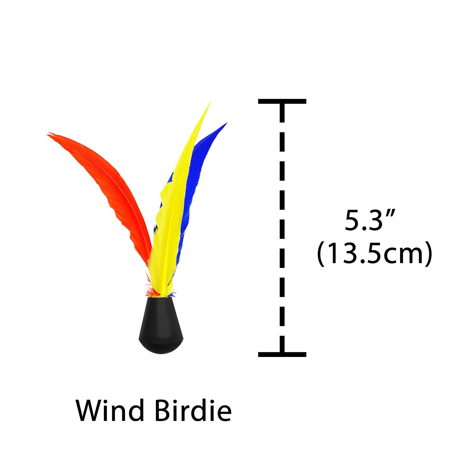 Funsparks Jazzminton Wind Birdies or Shuttlecocks - Played Outdoors at The Beach, Lawn or Tailgating for Windy Conditions or Advanced Players