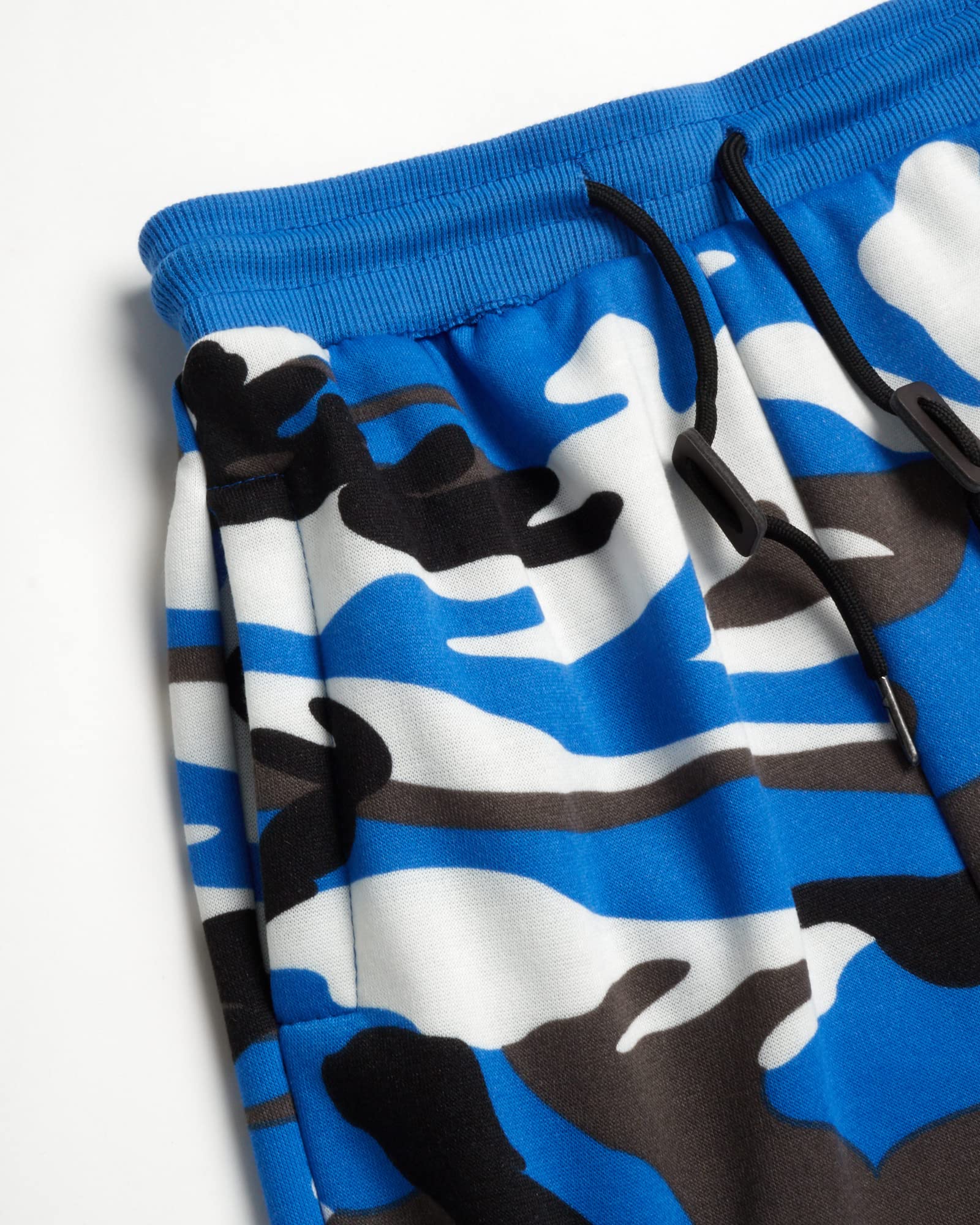 Galaxy by Harvic Boys' Sweatsuit Set - 2 Piece Camo Fleece Hoodie and Sweatpants (S-XL), Size M, Royal