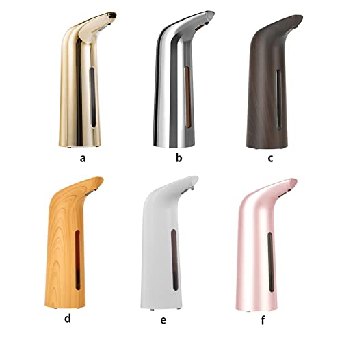 FEEGAR Automatic Soap Dispenser Touchless Liquid Smart Sensor Hands Free Sanitizer Induction Shampoo Hand Soap Dispenser (Color : Dark Wood Grain)
