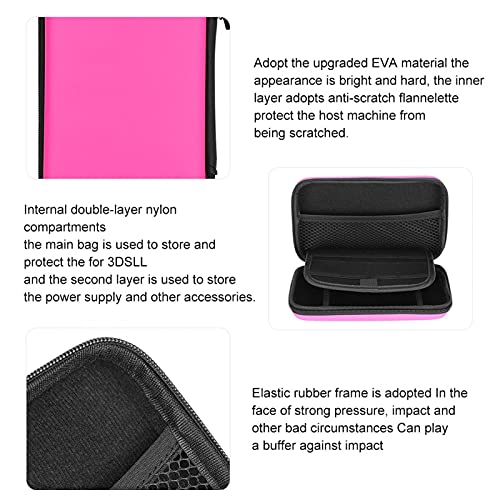 Game Consoles Storage Bag Multiple Protection Storage Bag,for 3Dsll,for Nd-sill(Pink)