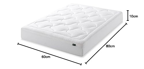 ZINUS 10 Inch Cloud Memory Foam Mattress, Queen, Fiberglass Free, Pressure Relieving, Mattress in A Box, CertiPUR-US Certified, White