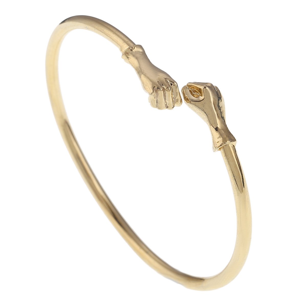 Fist Bangles for Women Men Jewelry Gold Color Opening Embossing Bangle Jewelry
