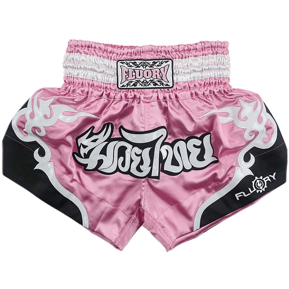 FLUORY Muay Thai Fight Shorts,MMA Shorts Clothing Training Cage Fighting Grappling Martial Arts Kickboxing Shorts Clothing