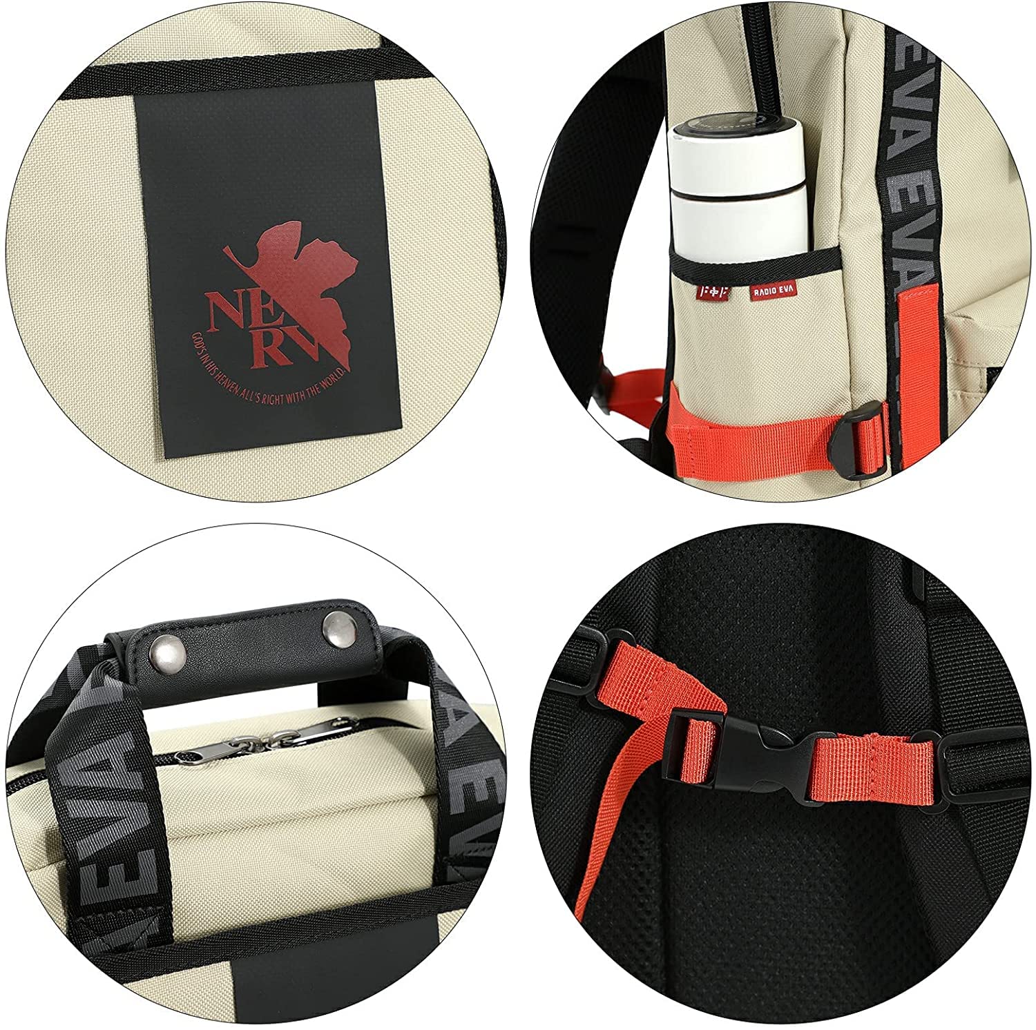 FIREFIRST X Radio Eva - Evangelion Ruck Sack With Symbol Tag Laptop Backpack