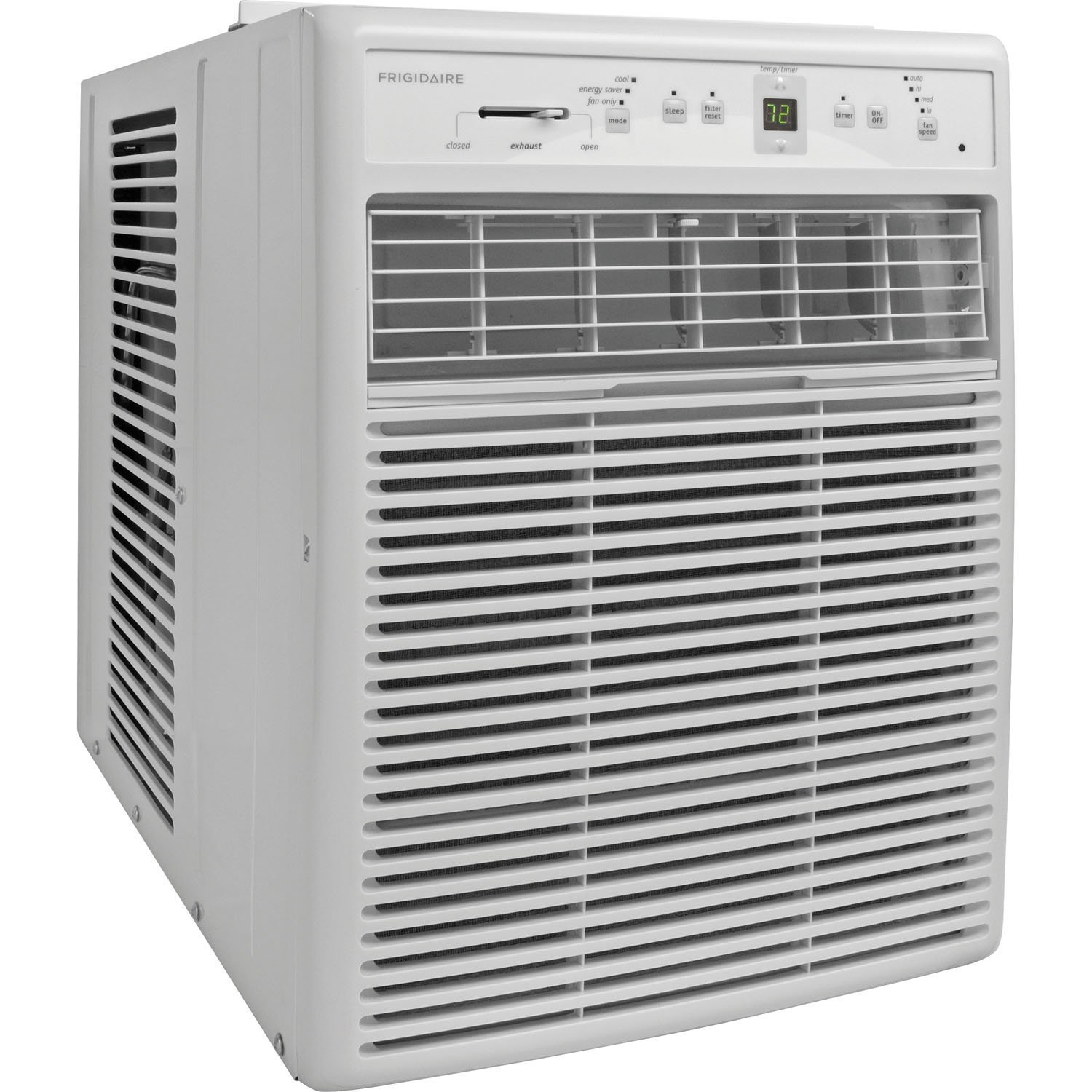 FRIGIDAIRE FFRS0822S1 8000 BTU Heavy-Duty Slider Casement, Electronic, Remote Control Window Air Conditioner, 8,000, White