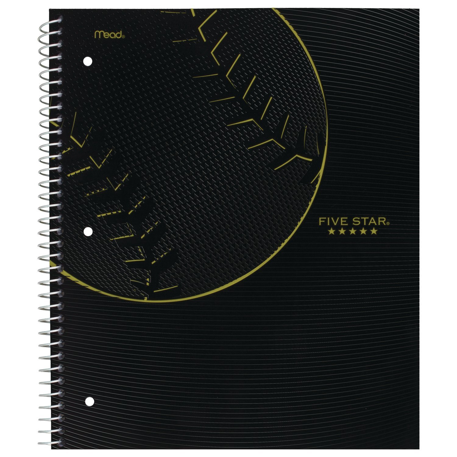 Five Star Spiral Notebooks, 1 Subject, College Ruled Paper, 100 Sheets, 11" x 8-1/2", Sports, 4 Pack (38206)