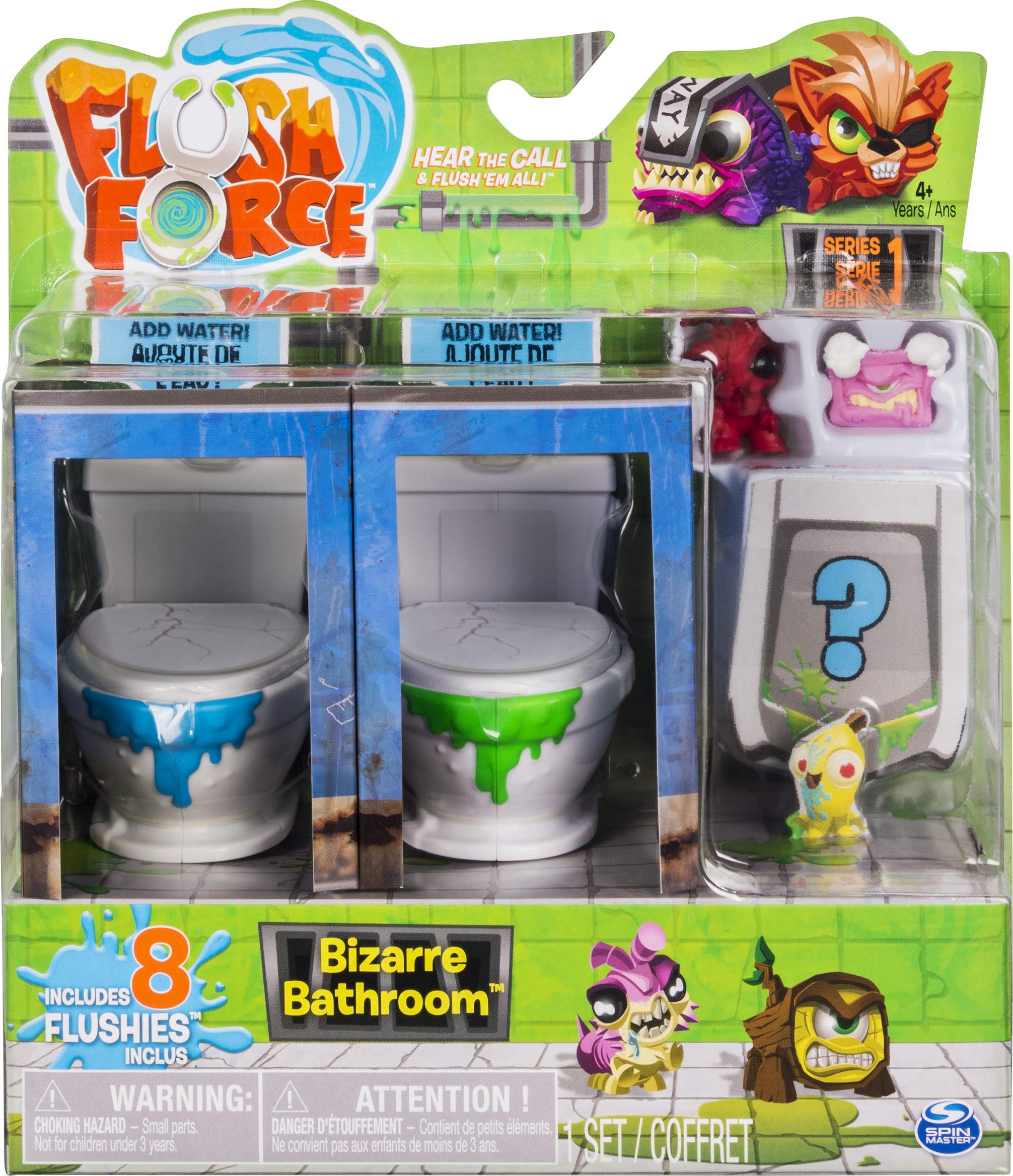 Flush Force - Series 1 - Bizarre Bathroom Collectible 8-Pack Figures (Color/Styles May Vary)