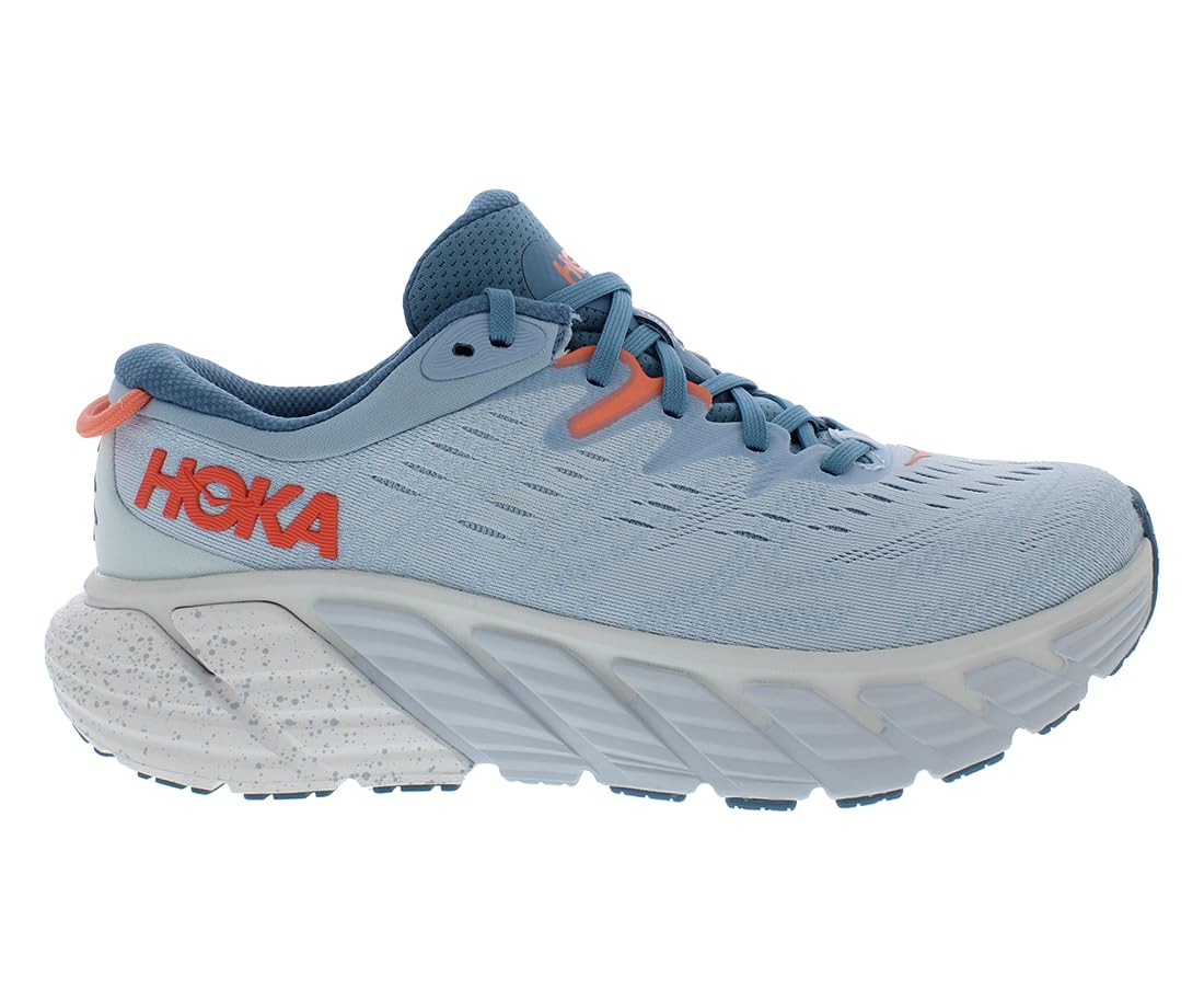 Hoka Gaviota 4 Women's Everyday Running Shoe - Blue Fog / Plein Air - Size 8.5