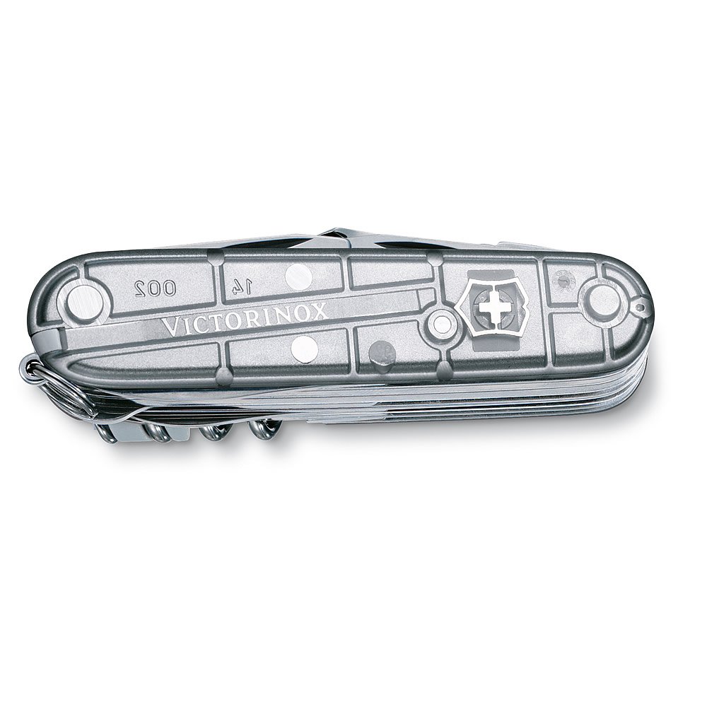 Victorinox Swiss Champ Swiss Army Knife, 33 Functions, Swiss Made Pocket Knife with Large Blade, Screwdriver, Chisel and Combination Pliers - Silvertech
