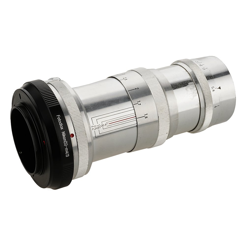 Fotodiox Lens Mount Adapter for Nikon Nikkor S, Contax RF, or Kiev Rangefinder External Bayonet Lenses to Micro Four Thirds (MFT, M4/3) Mount Mirrorless Camera Body